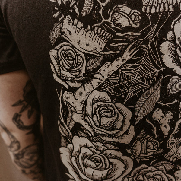 ROT WITH ME - BLACK UNISEX T-SHIRT – Thirteensupply.co